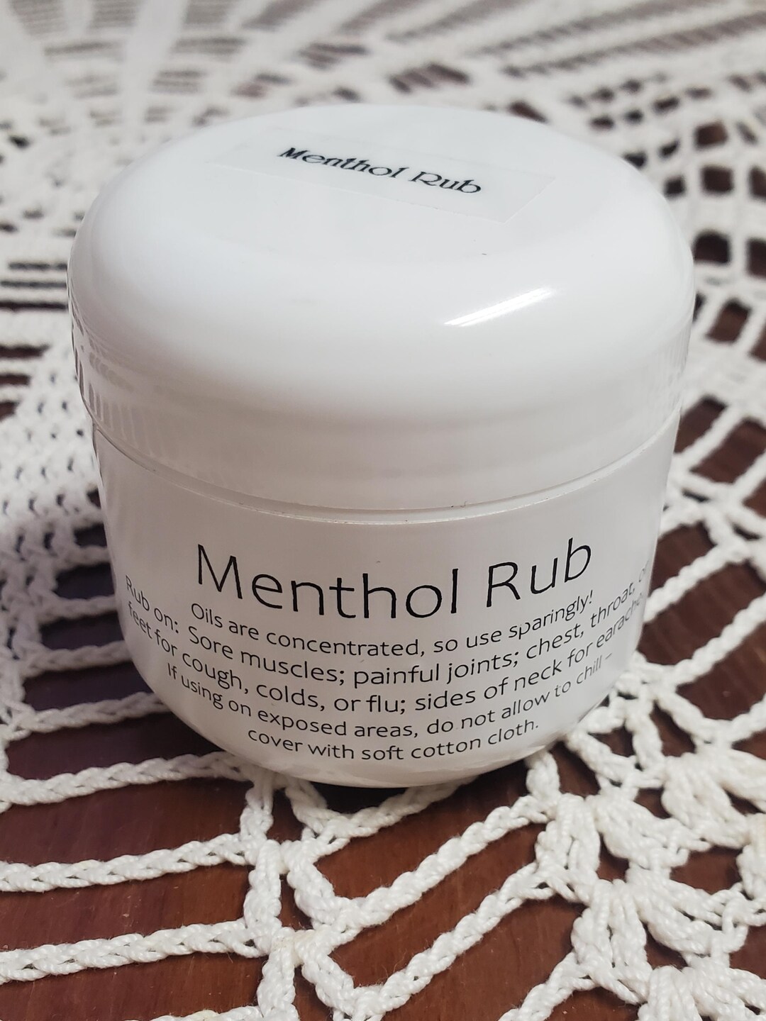 Natural Menthol Rub: Chemical Free and All Natural. Very Beneficial for ...