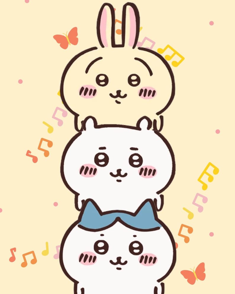 Chiikawa And Friends Print Kawaii Anime Wall Decor Digital Download