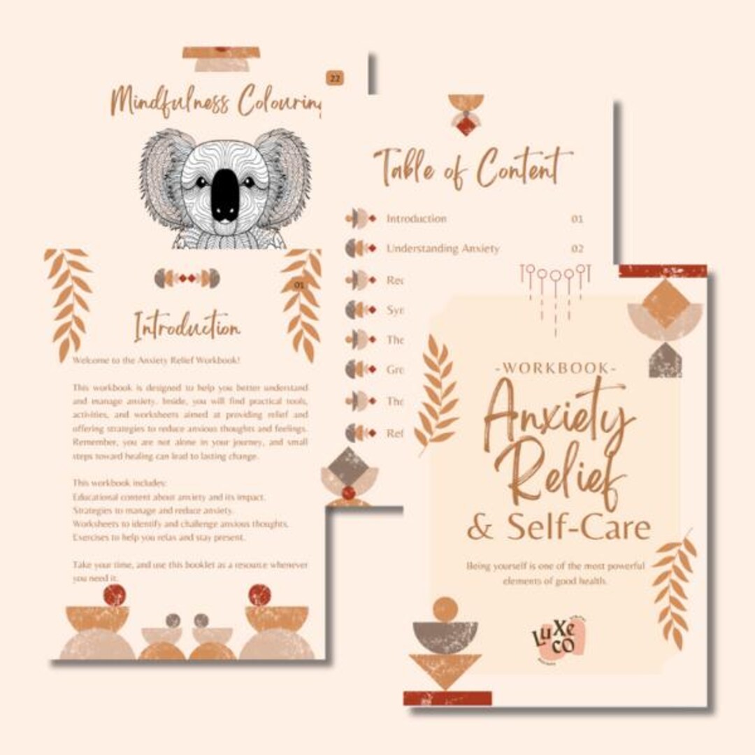 Anxiety Relief Workbook – Printable Calming Activities for Kids, Teens ...