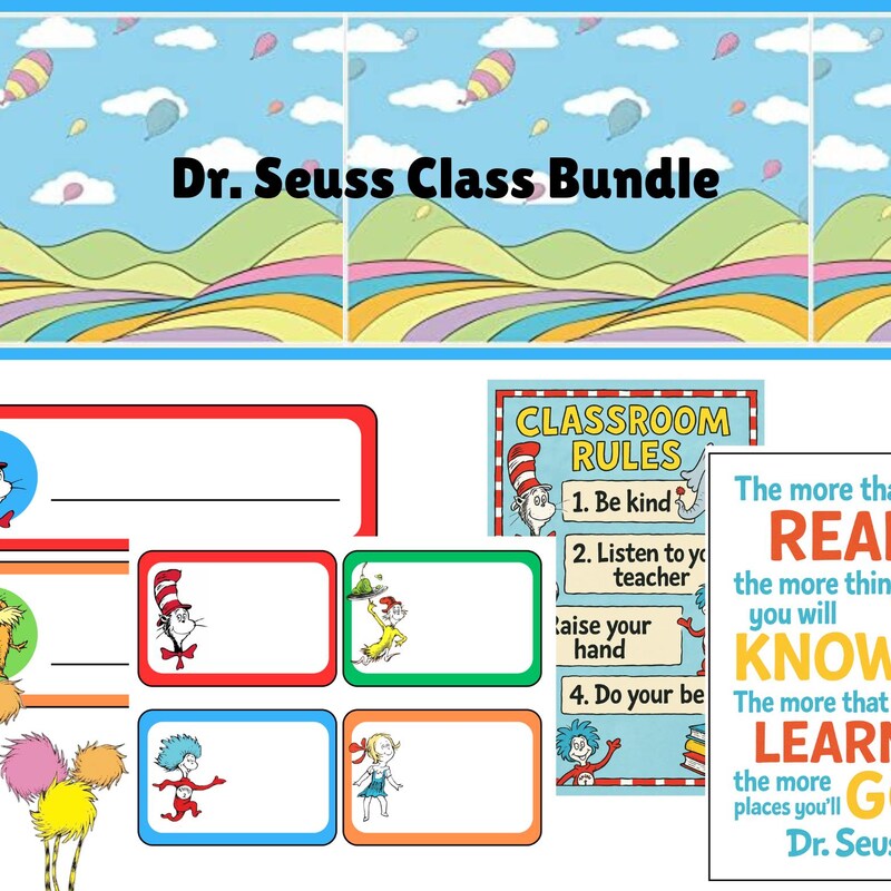 Dr Seuss Poster - Etsy