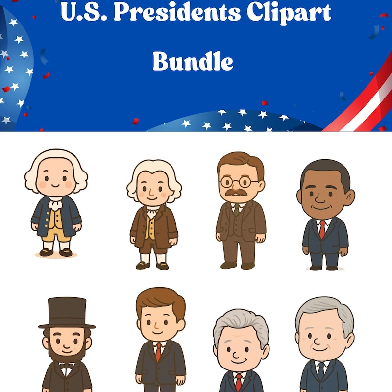 U.s. Presidents Clipart - Etsy