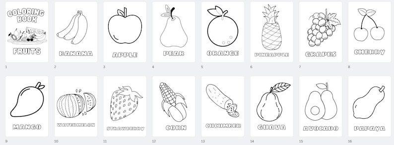 Fruits & Vegetables Flashcards: Montessori Homeschool Printable (PDF ...