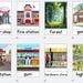 City and Town Flashcards: Montessori Vocabulary Learning Cards (digital ...