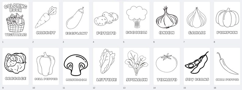 Fruits & Vegetables Flashcards: Montessori Homeschool Printable (PDF ...