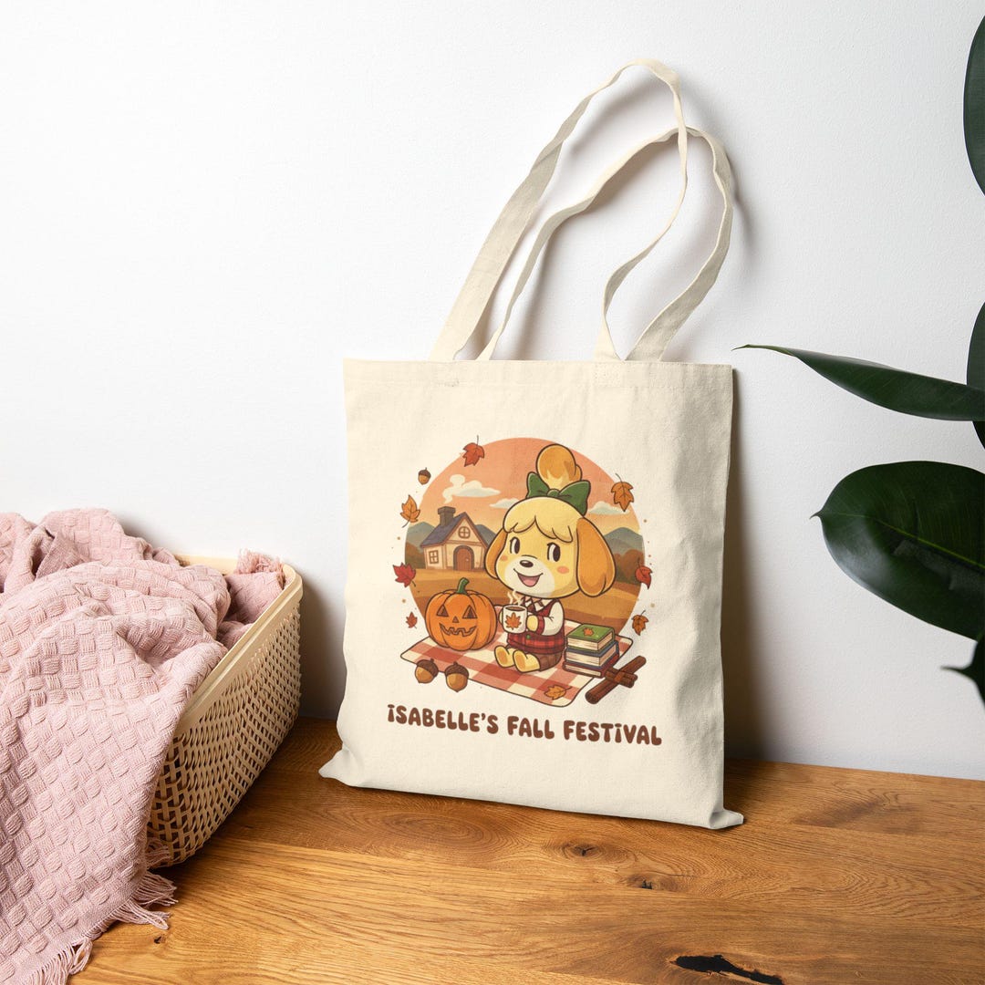 Isabelle Gaming Fall Festival Cotton Canvas Tote Bag - Etsy