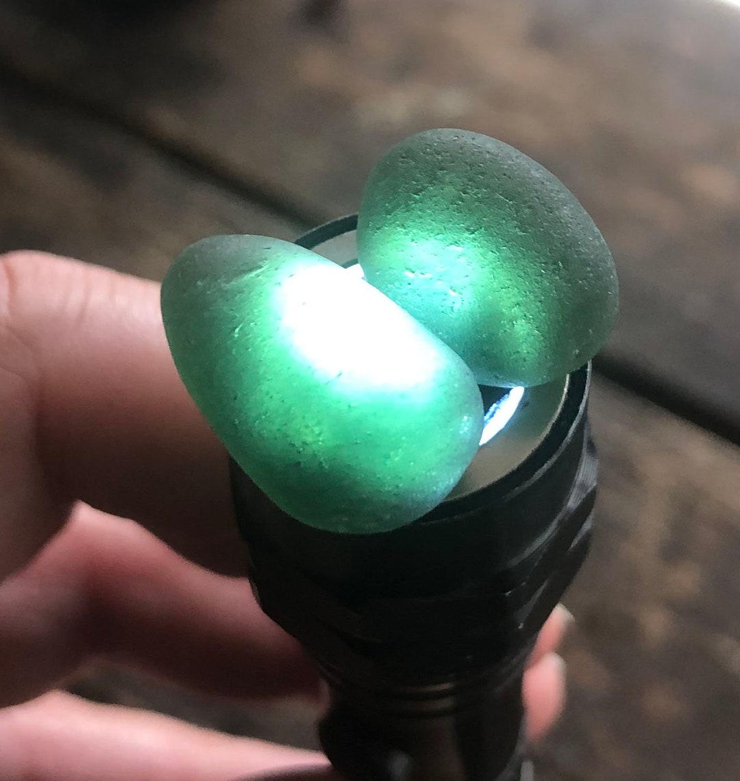 7 Rare TEAL Victorian Welsh Seaglass Gems. Ideal Jewellery, Pendant ...