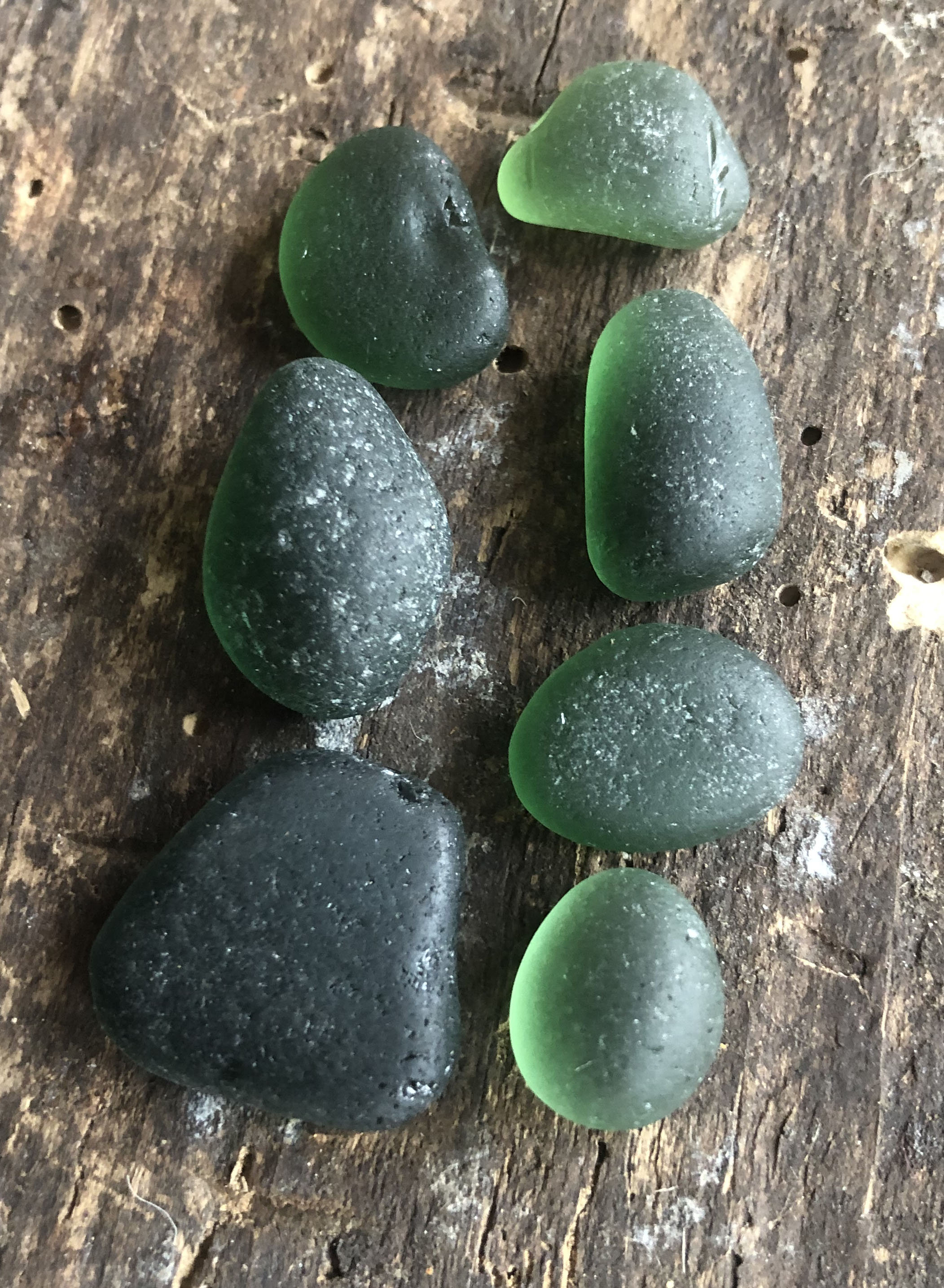 7 Rare TEAL Victorian Welsh Seaglass Gems. Ideal Jewellery - Etsy