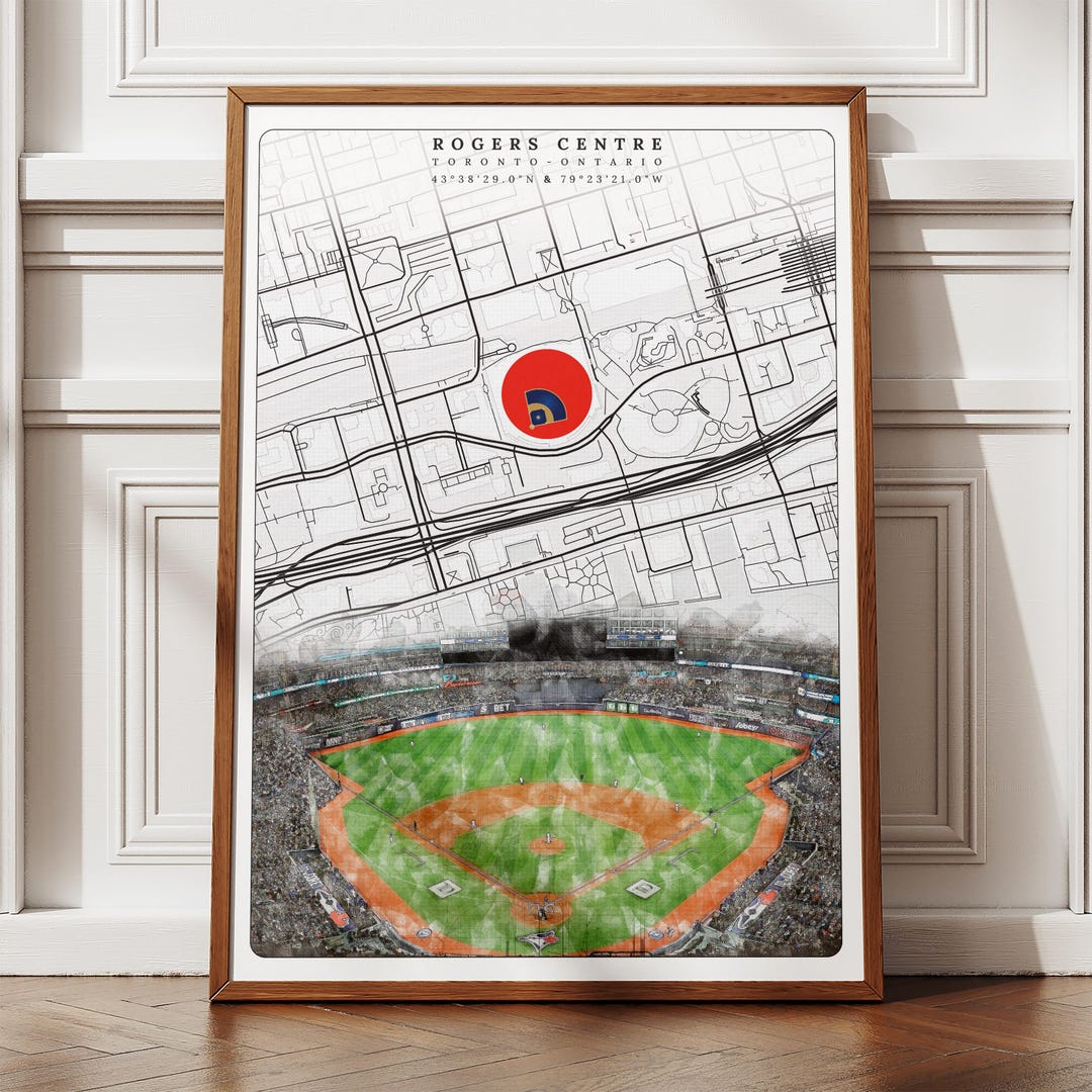 Rogers Centre Stadium Map Art: Minimalist MLB Poster (digital Files) - Etsy