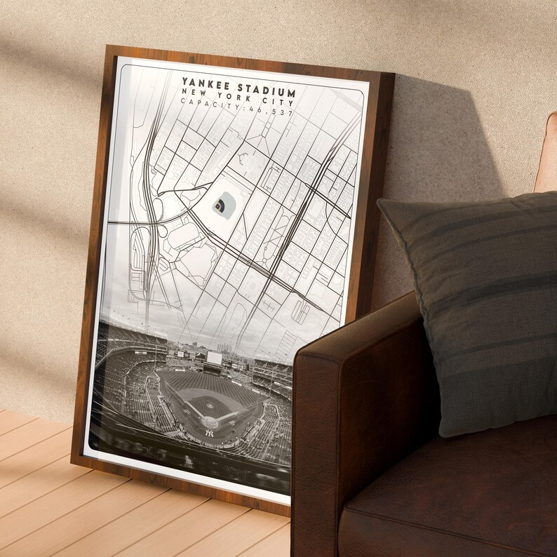 Yankee Stadium Art Print: Modern Urban Design (digital Download) - Etsy