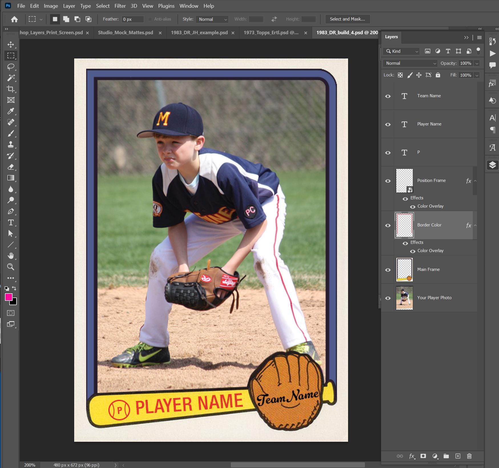 1983 Baseball Card Template | Retro Sports Design (canva & PSD Download ...