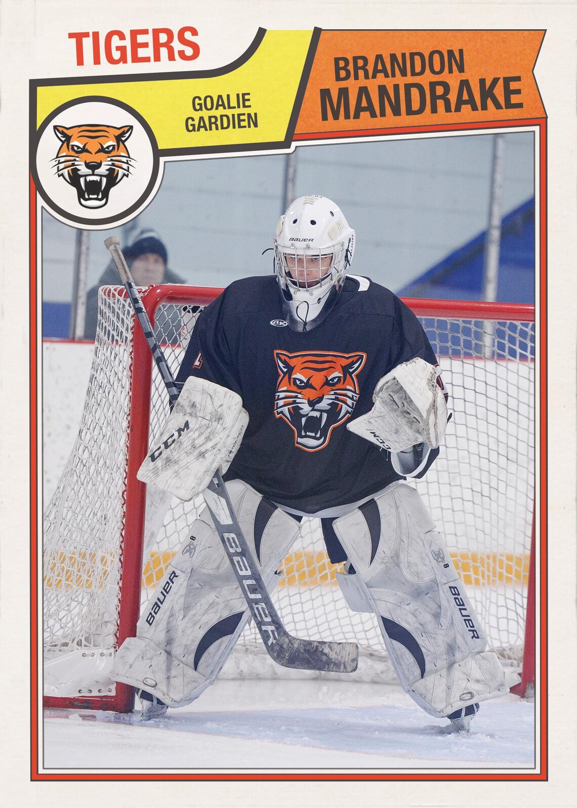 1983-84 Vintage Hockey Card Template | Customizable Canva & PSD | O-pee ...