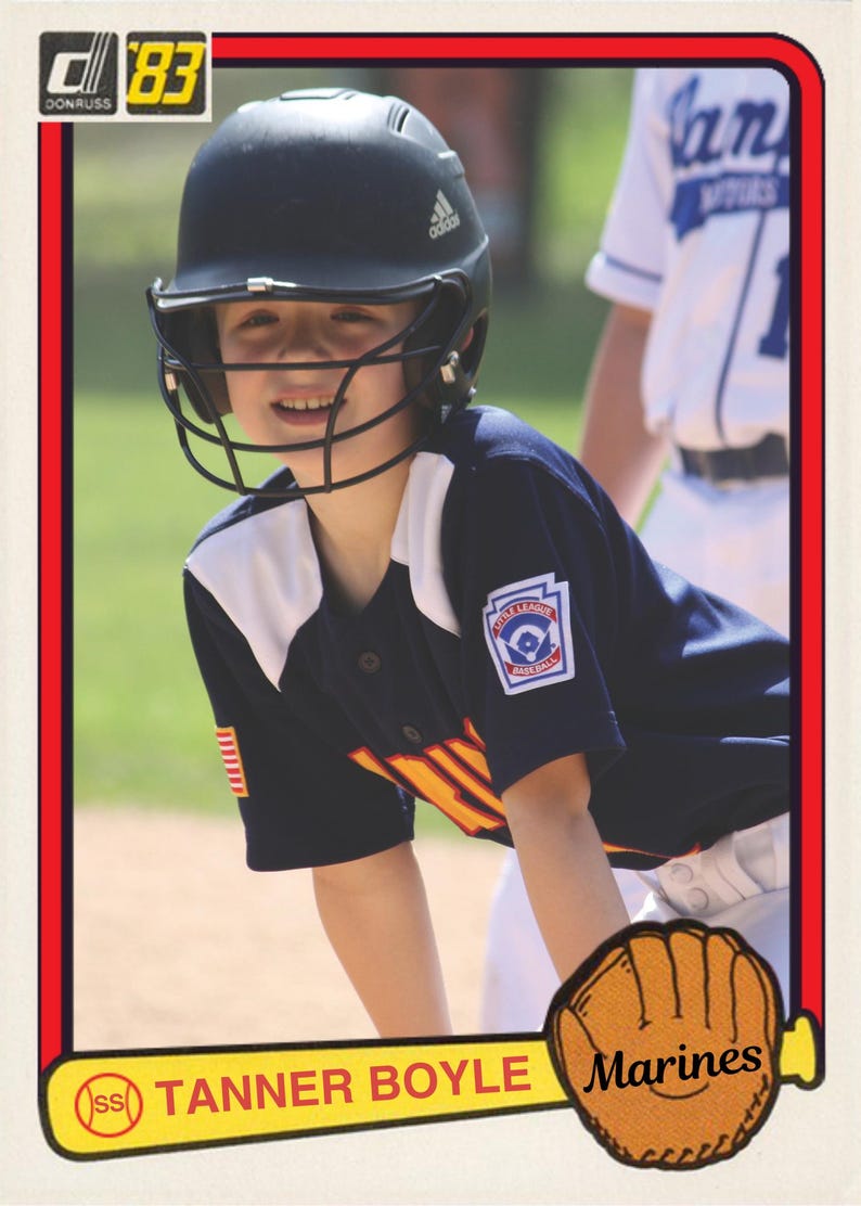 1983 Baseball Card Template | Retro Sports Design (canva & PSD Download ...