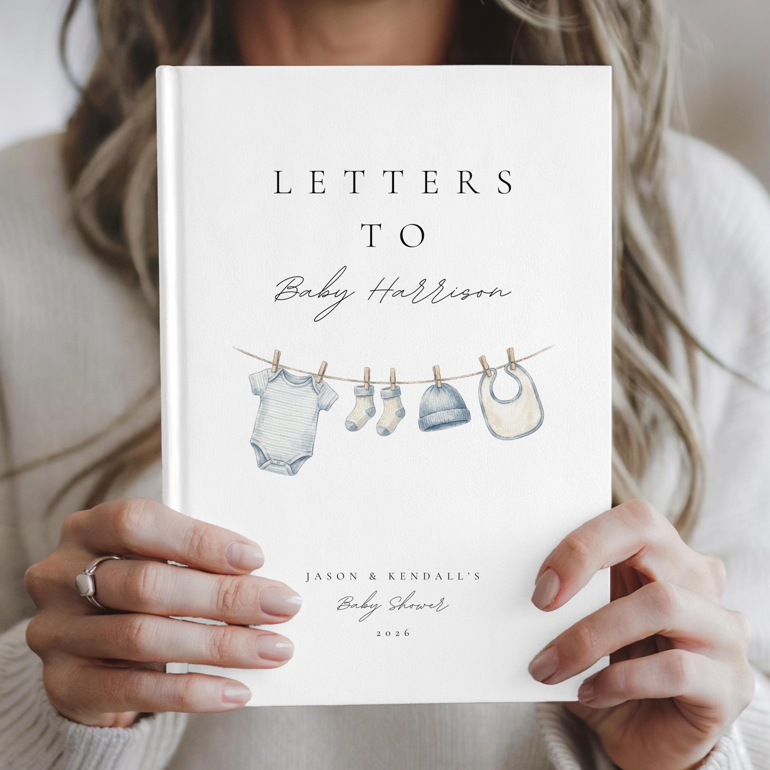 Personalized Baby Shower Guest Book Custom Letters to Baby Memory ...