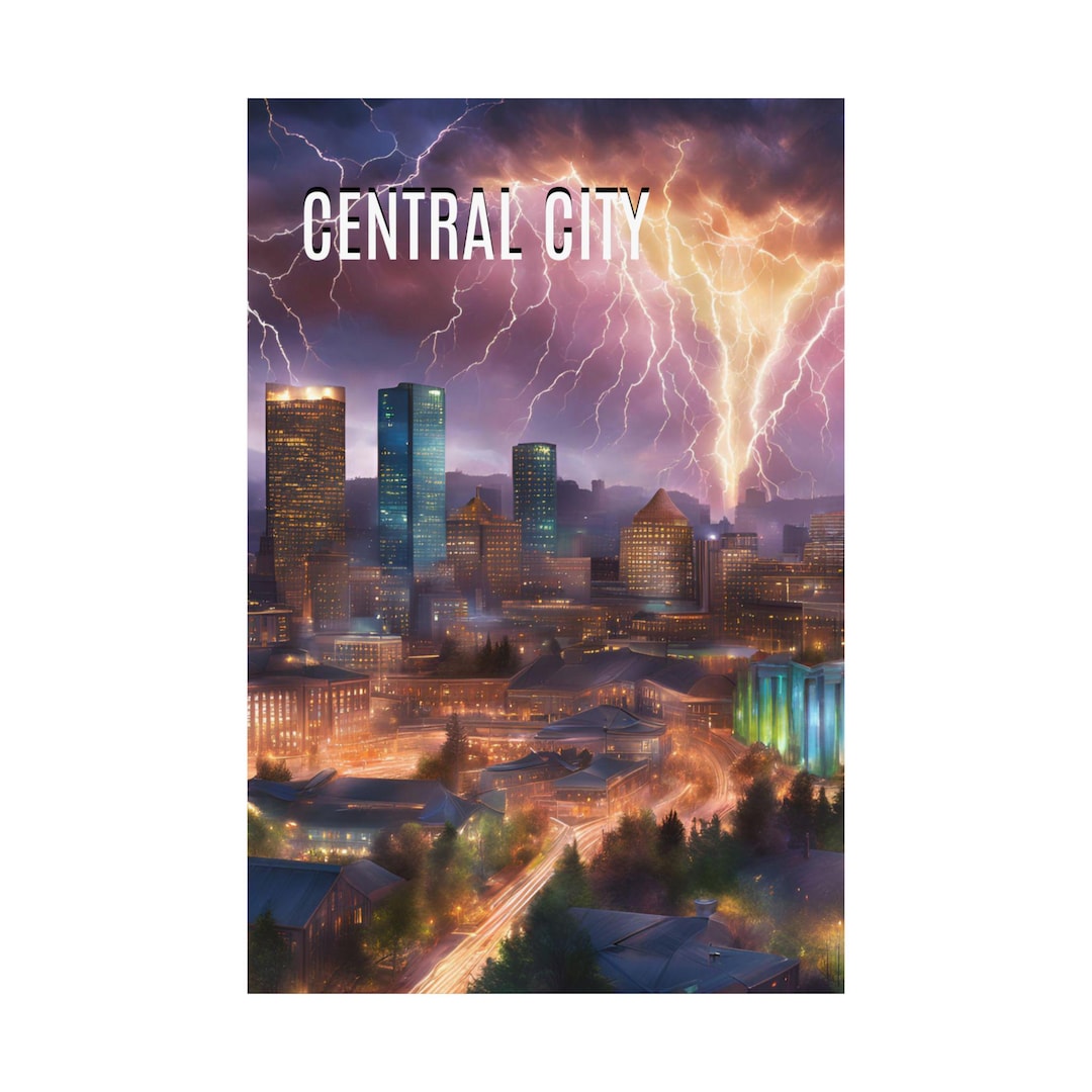 The Flash Central City CW Poster - Etsy