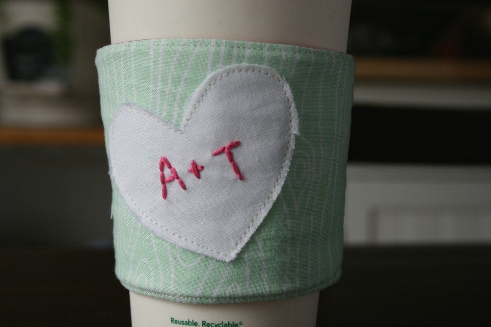 Personalized Carved Tree Love Cup Cozy. - Etsy