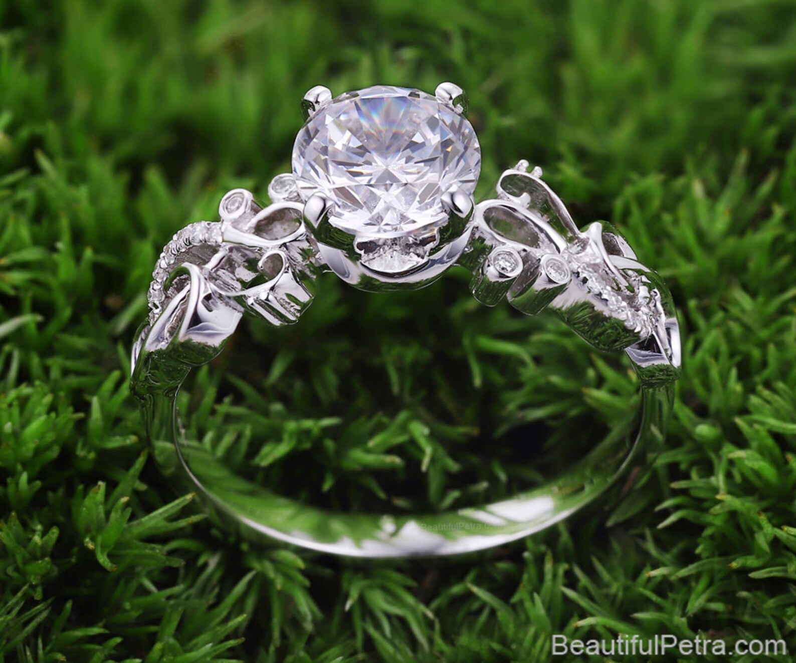 Music Lover - Diamond Engagement Ring - Beautiful Petra Rings - 14k 18k ...