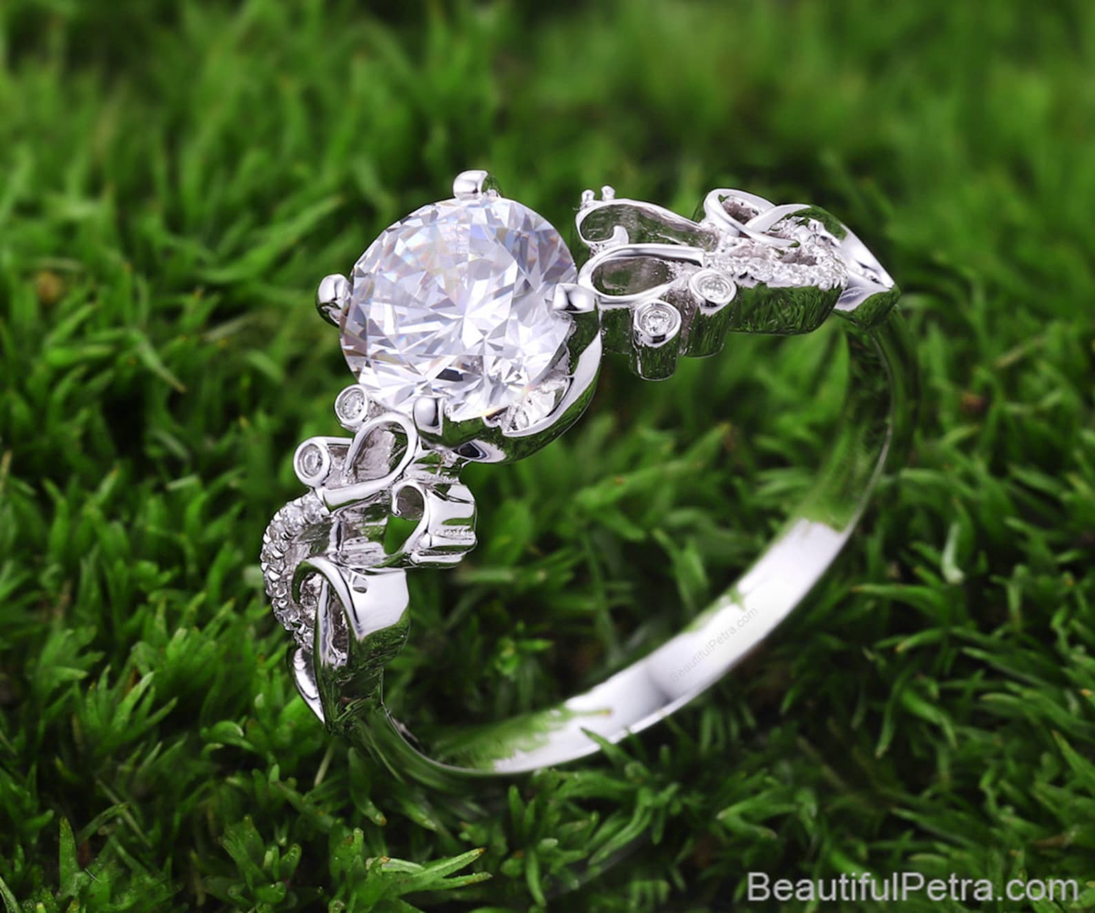 Music Lover Diamond Engagement Ring Beautiful Petra Rings - Etsy