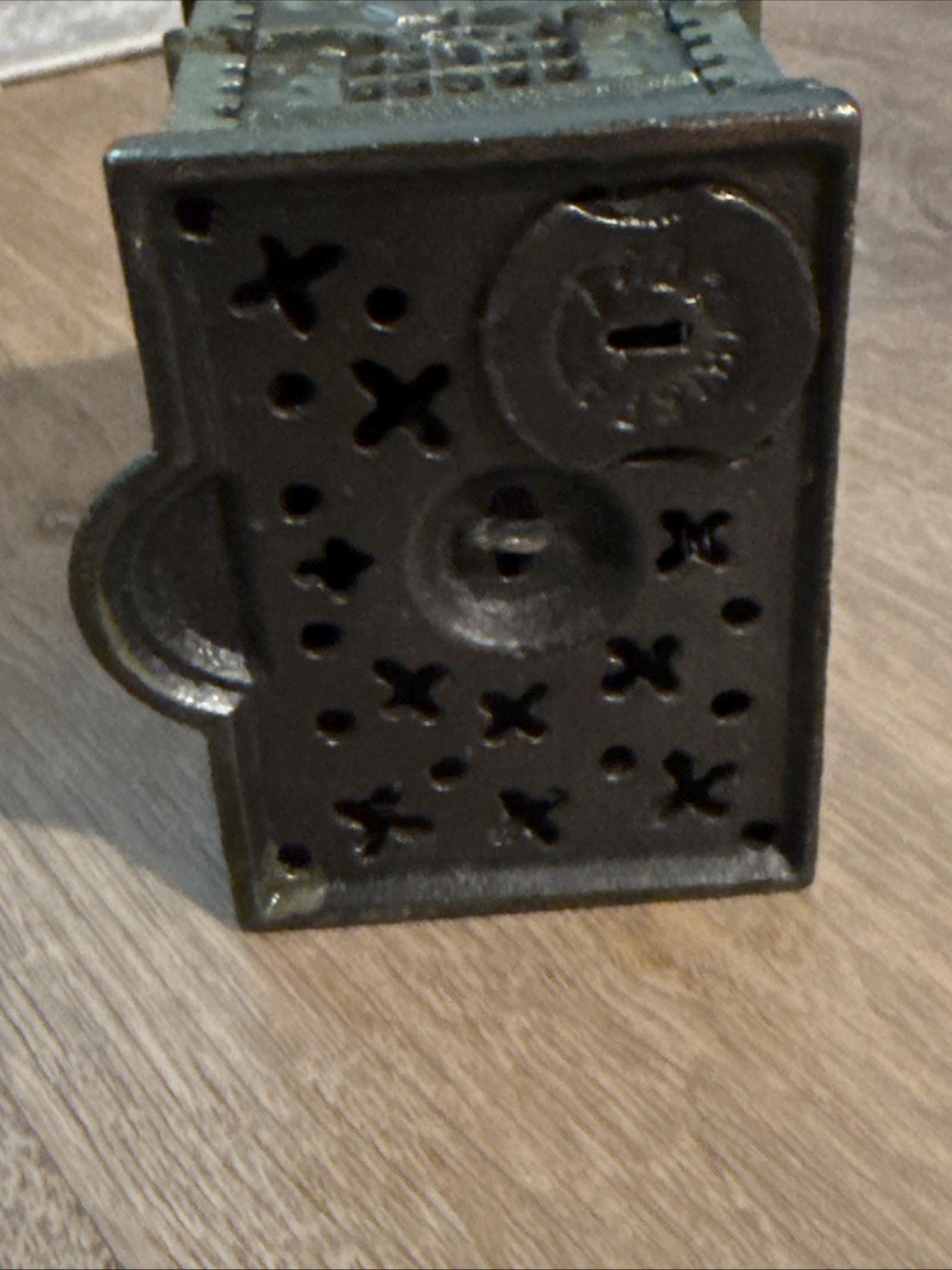 Vintage Cast Iron Bank Building Coin Bank Cast Iron Toy - Etsy