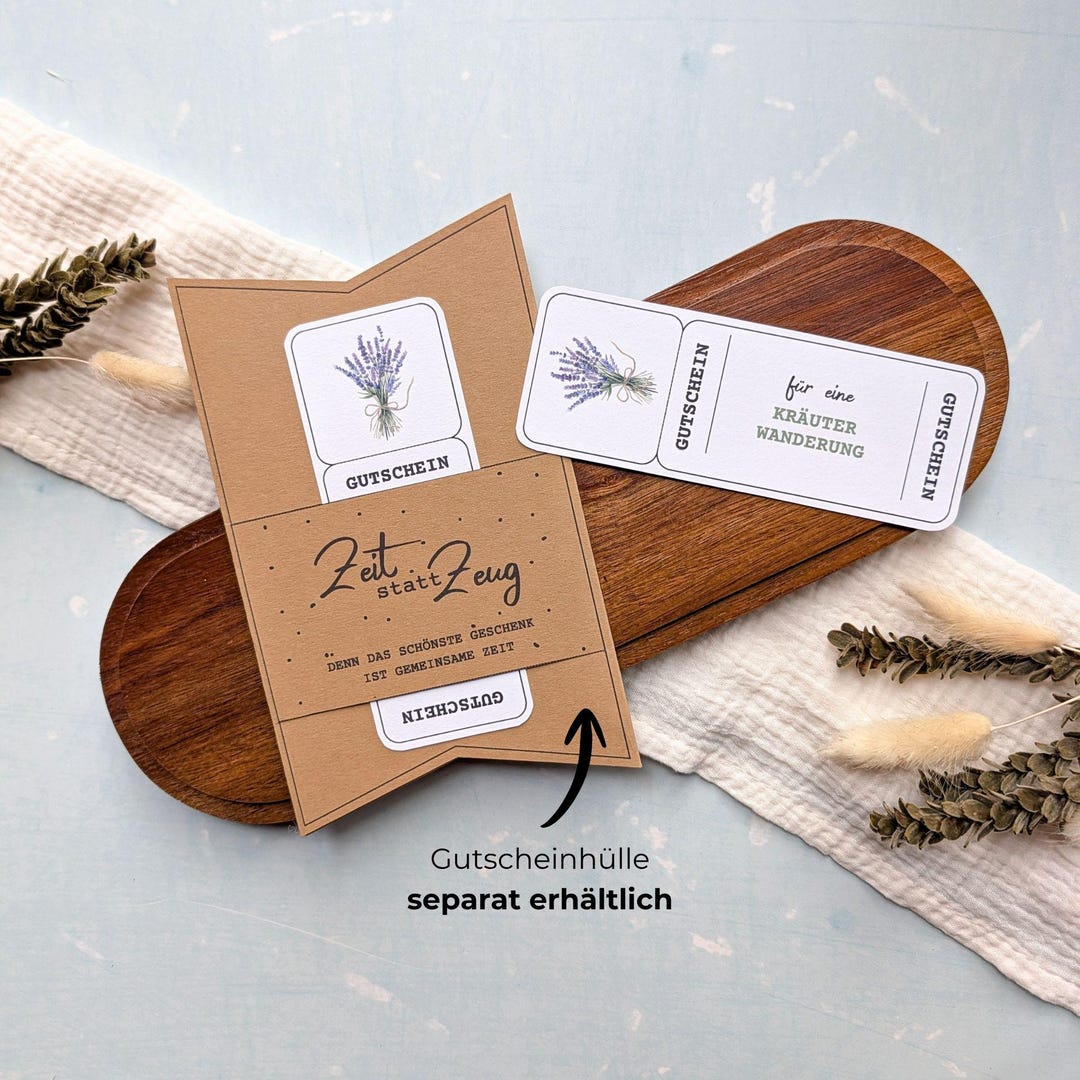 Herbal Hike Voucher Template to Print as PDF - Etsy