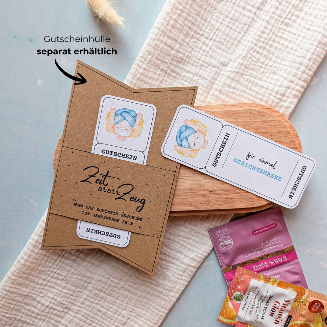Face Mask Voucher Printable Template - Etsy