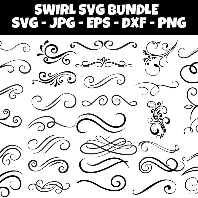 Wedding Swirls Clipart - Etsy