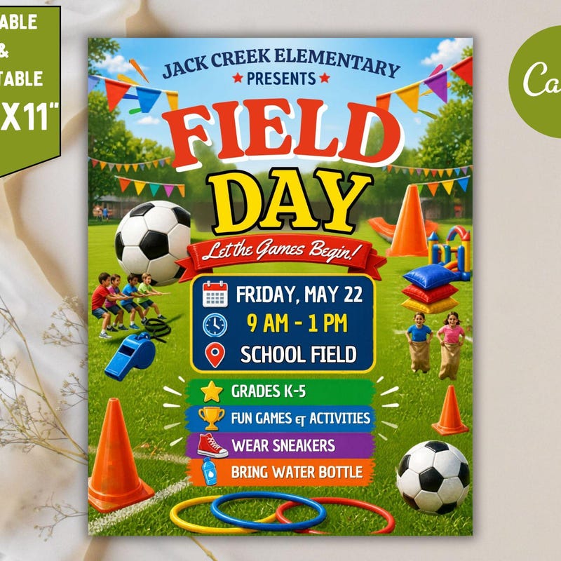 Field Day Poster - Etsy