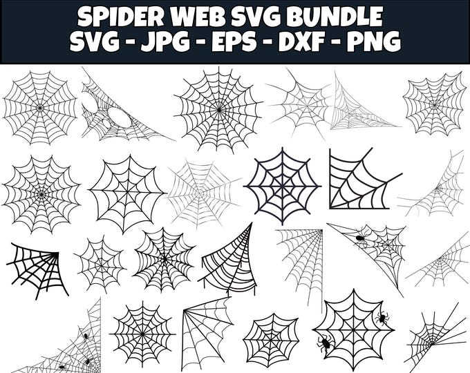 Spinnennetz-Svg-Bundle, Spinnennetz Clipart, Spinnennetz Png ...