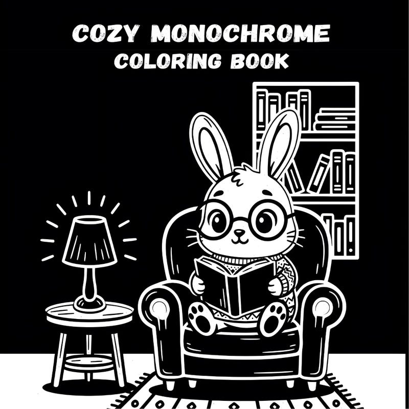 Monochrome Coloring Pages - Etsy