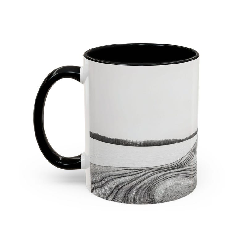 Mug, Nature Inspired Line Art Coffee Cup, Gift for Nature Lovers ...