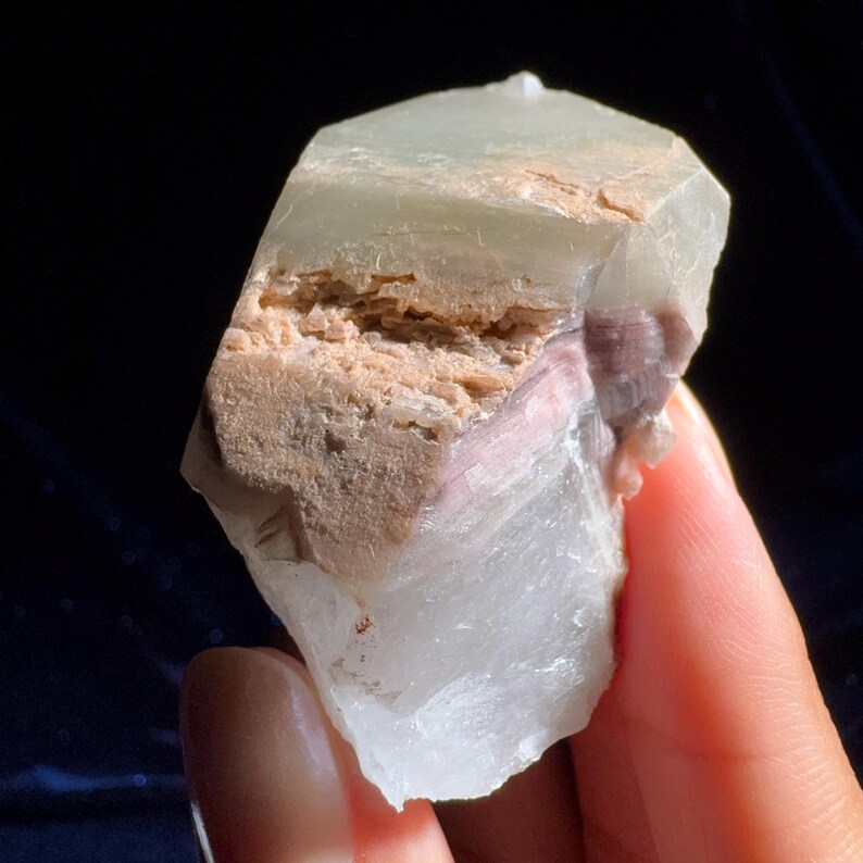 RARE Dream Meadow Quartz-green & Pink Phantom Quartz Crystal, Earth and ...