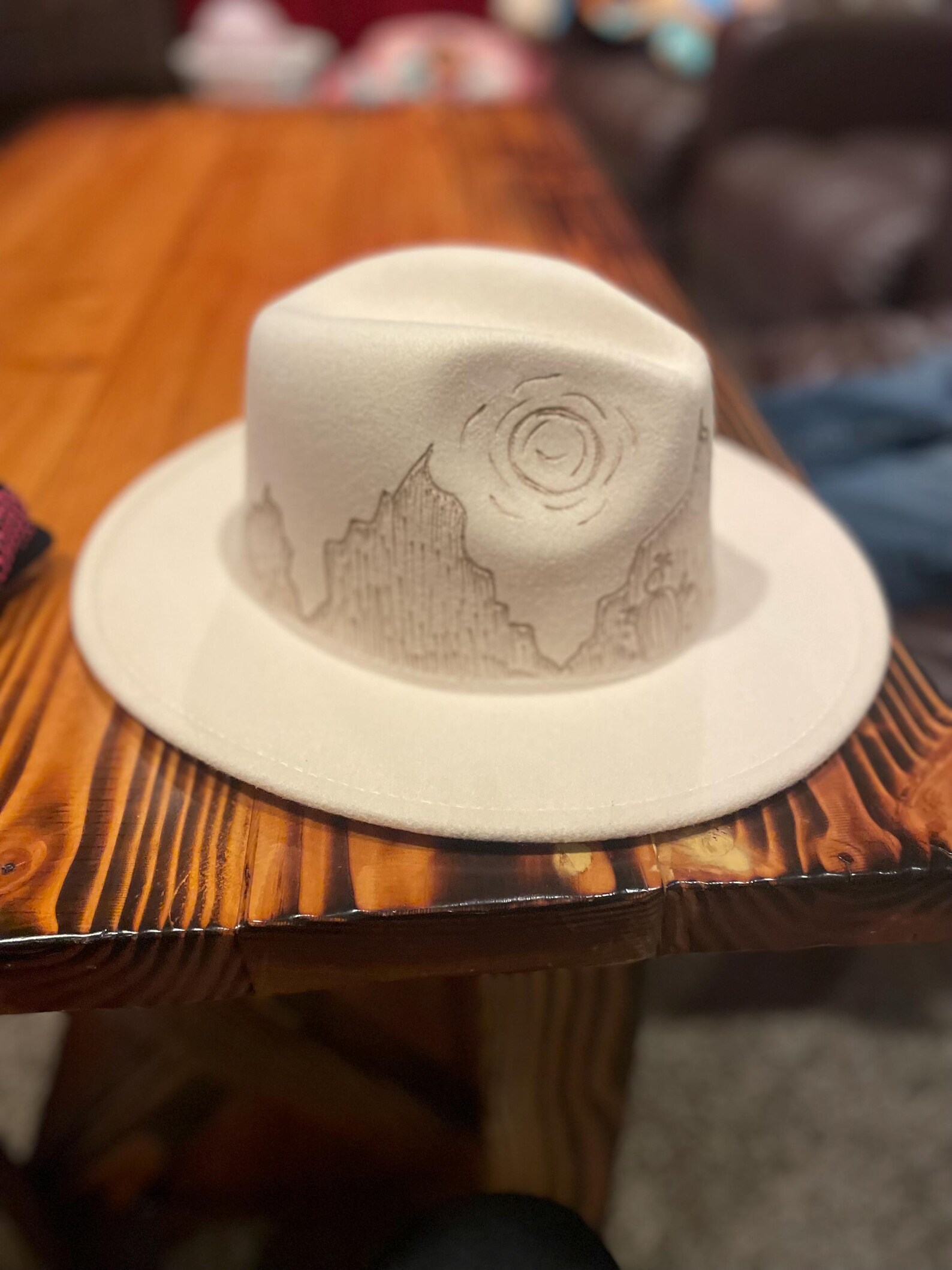 Custom Design Burned Hats - Etsy