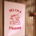 Waxing Salon Poster: Funny Stripper Sign, Hair Removal Art - Etsy