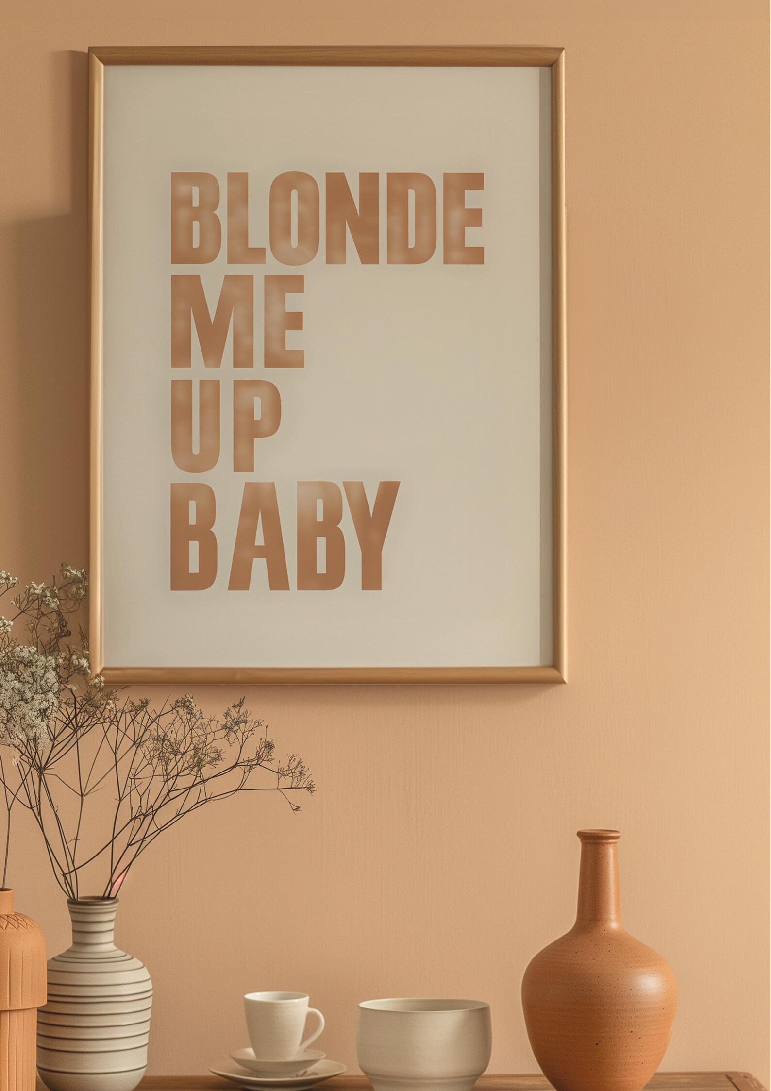 Blonde Me up Baby Poster Hairdresser Poster Beauty Clinic Decor Hair ...