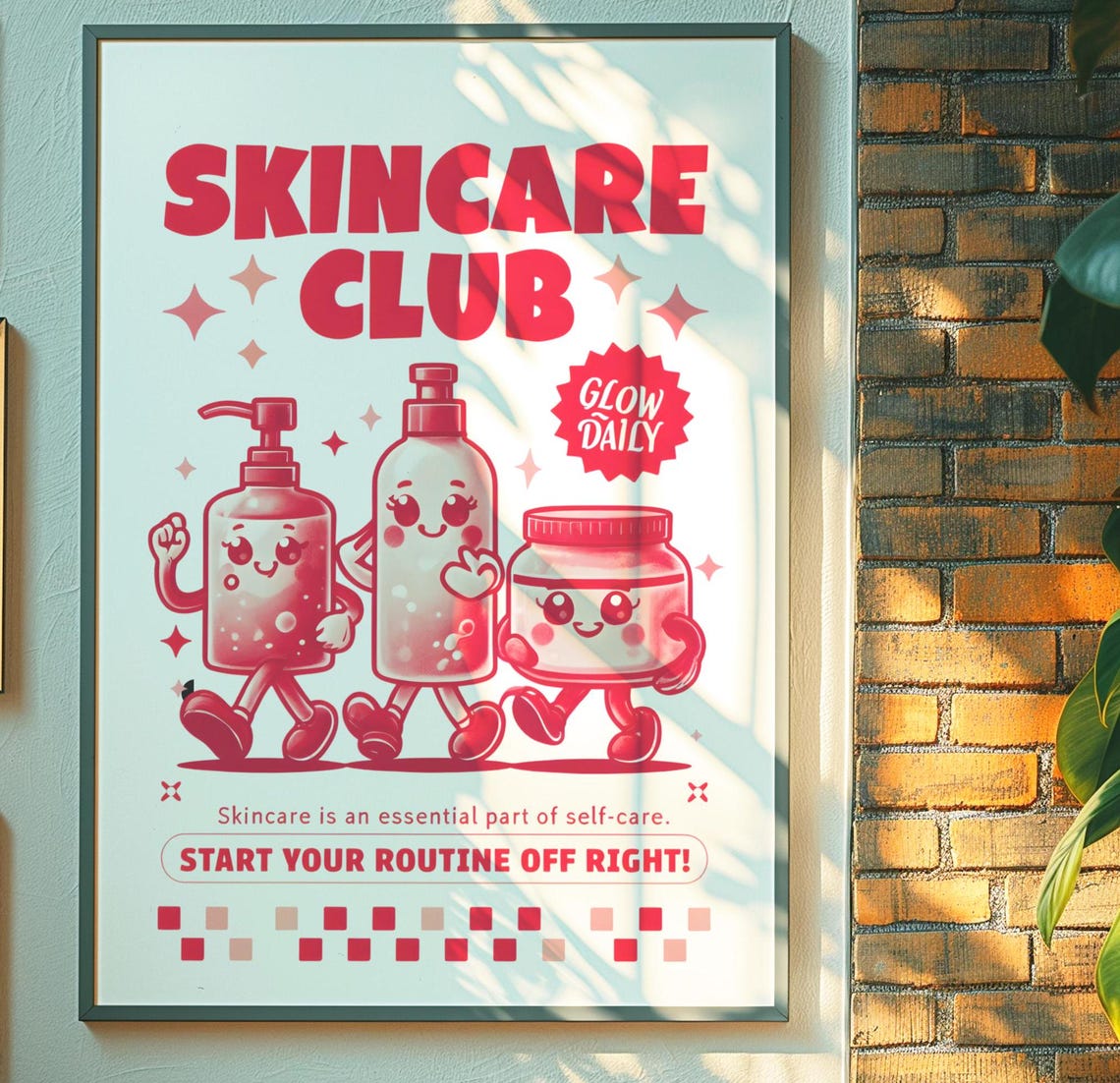 Skincare Routine Poster Spa Salon Esthetician Decor Salon Waiting Room ...