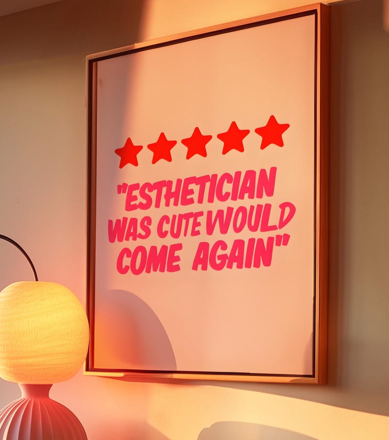 Esthetician Poster Esthetician Wall Art Beauty Therapist Art Beauty ...