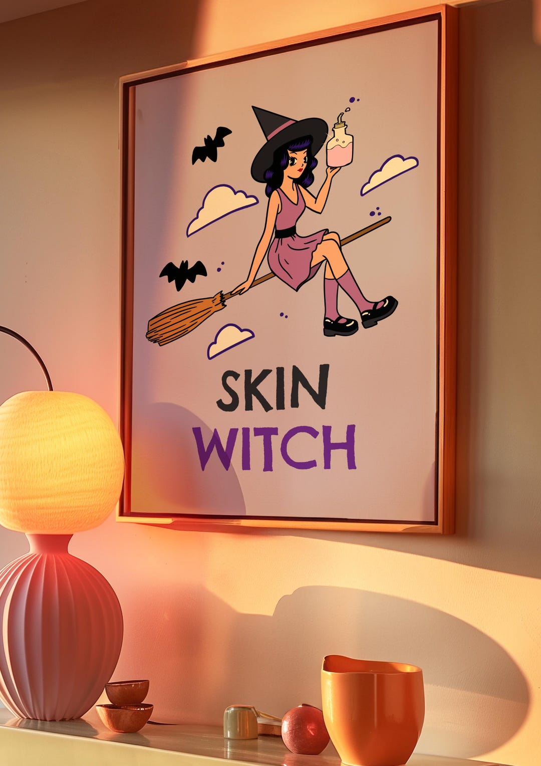 Skin Witch Halloween Poster Skin Witch Skin Care Therapist Beauty Salon ...