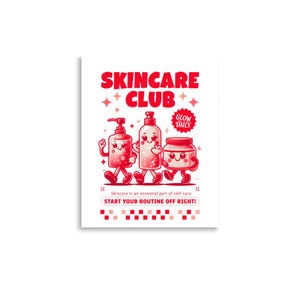 Skincare Routine Poster Spa Salon Esthetician Decor Salon Waiting Room ...