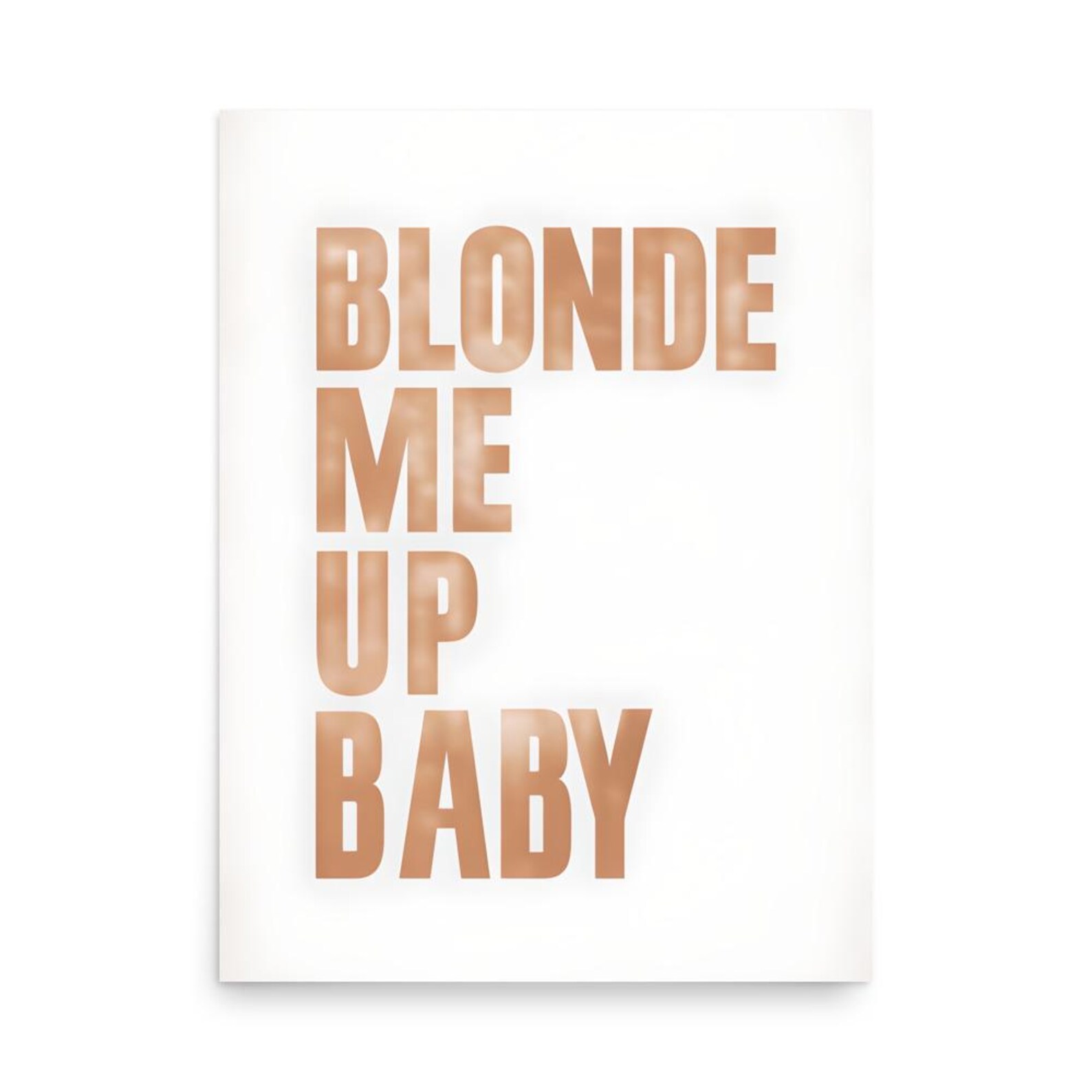 Blonde Me up Baby Poster Hairdresser Poster Beauty Clinic Decor Hair ...