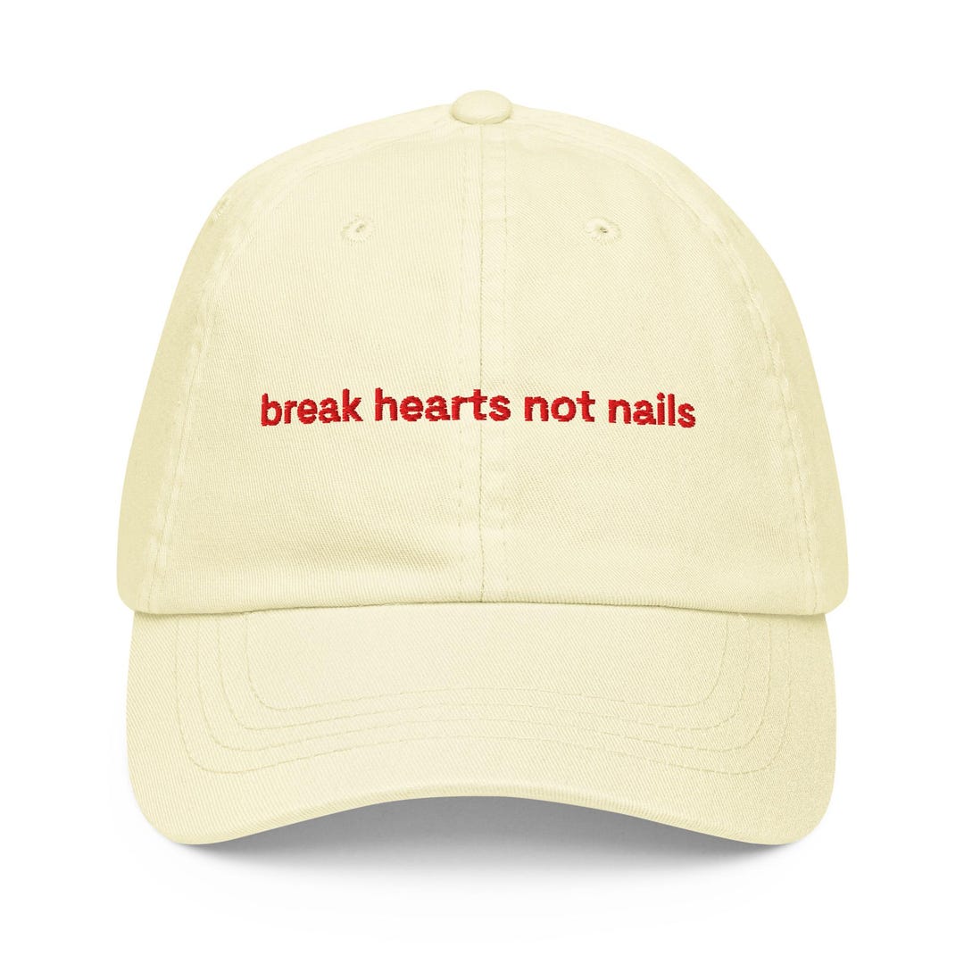 Break Hearts Not Nails Cap Nail Tech Hat Nail Tech Gifts Funny Girly ...