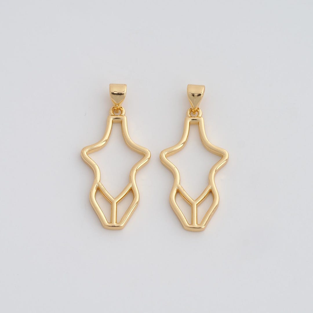 Gold Human Body Pendant,18k Gold Filled Human Body Charms,diy Jewelry ...