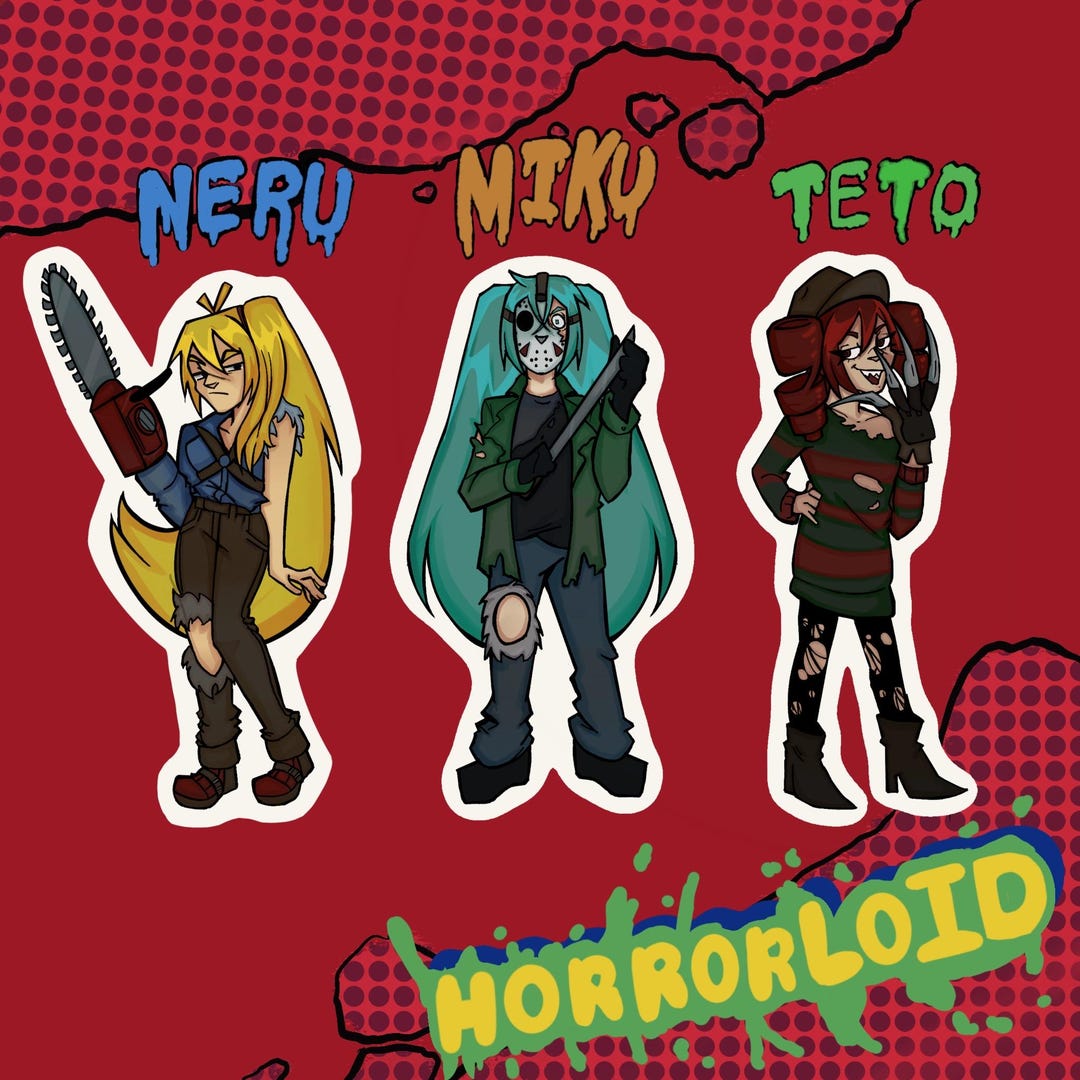 Triple Baka X Horror Icons [ Batch 1 of Horrorloid] - Etsy
