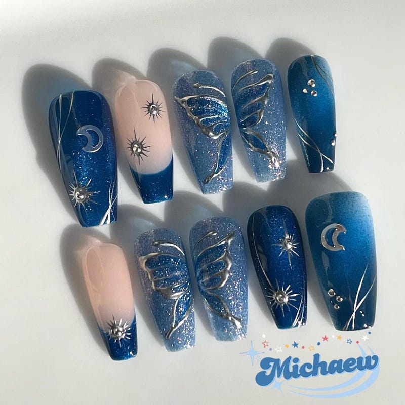 Celestial Nails - Etsy