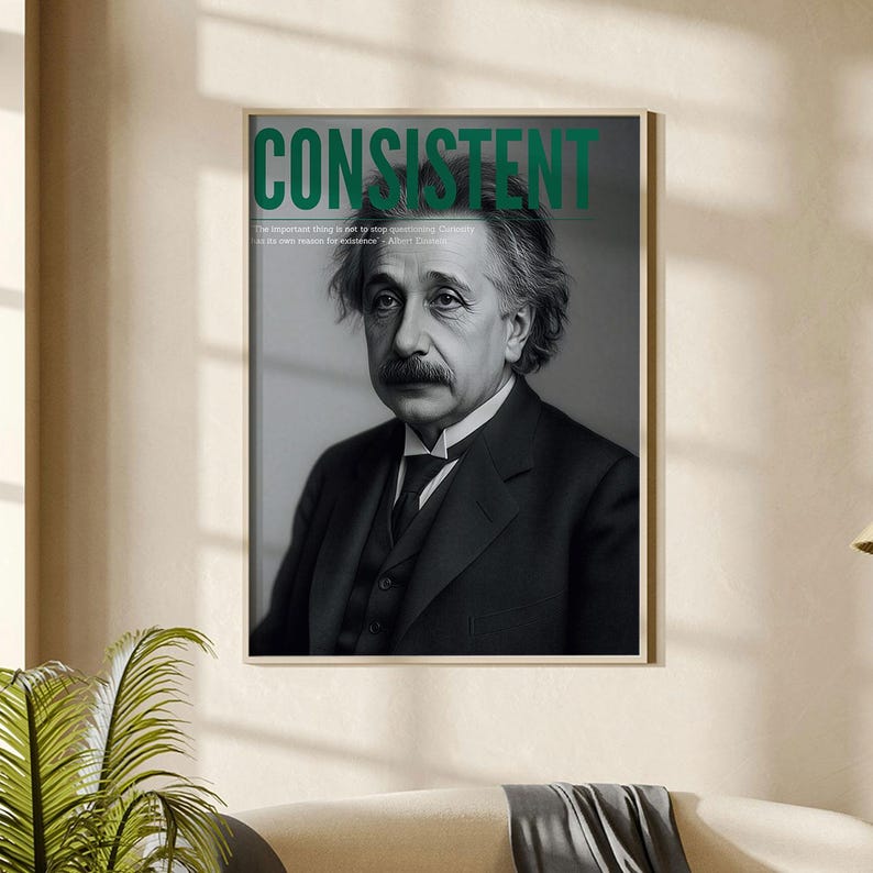 Printable Wall Art Albert Einstein Quote, Inspirational Poster, Digital ...
