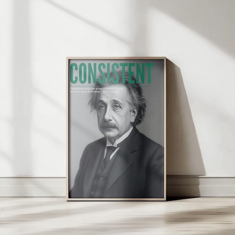 Printable Wall Art Albert Einstein Quote, Inspirational Poster, Digital ...