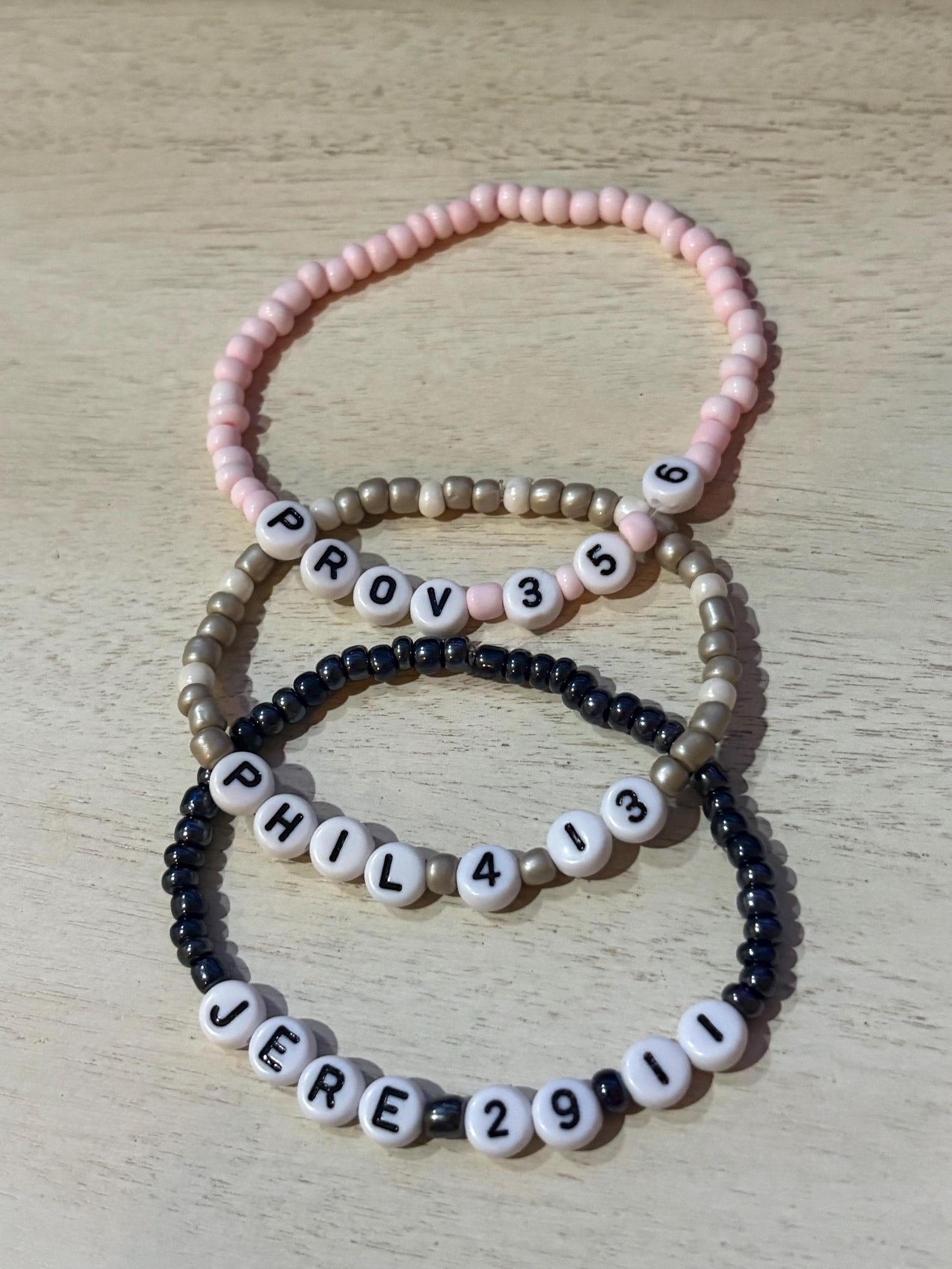 Custom Beaded Bible Verse Bracelet | Handmade Jewelry| Bible| Christian ...