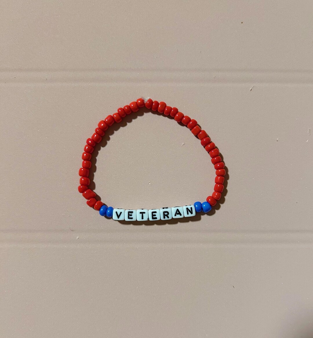 Beaded Veteran Bracelet| Memorial Day | Disabled Veteran | Verteran ...