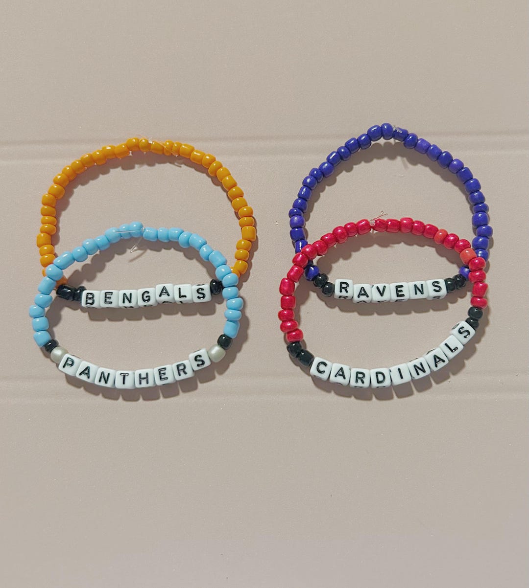 Custom Beaded NFL Bracelet | Football | Handmade Jewerly| National ...