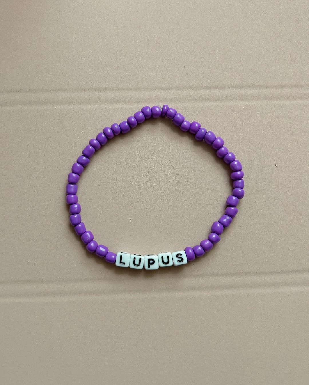 Beaded Lupus Bracelet | Handmade Jewelry | Medical Bracelets | Lupus ...