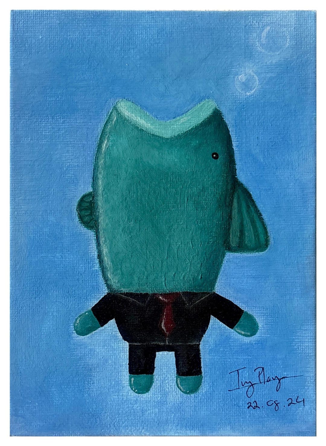 Finn the Fish Postcard Print - Etsy Australia