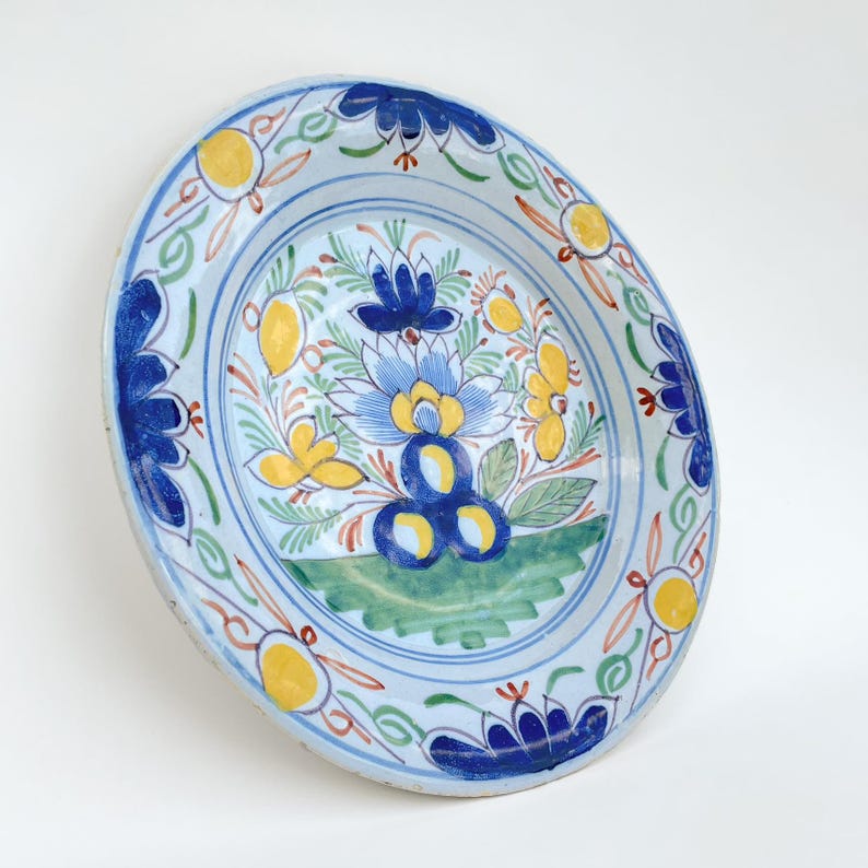 A Dutch Delft Plate, Late 18th Century - Etsy